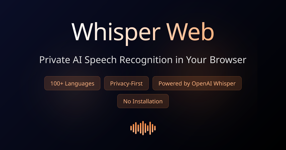 Whisper Web - Reconocimiento de Voz con IA Gratuito | Transcripción en ...